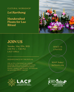 RSVP Today! Lao Cultural Workshop: Loi Karthong – A Celebration of ...